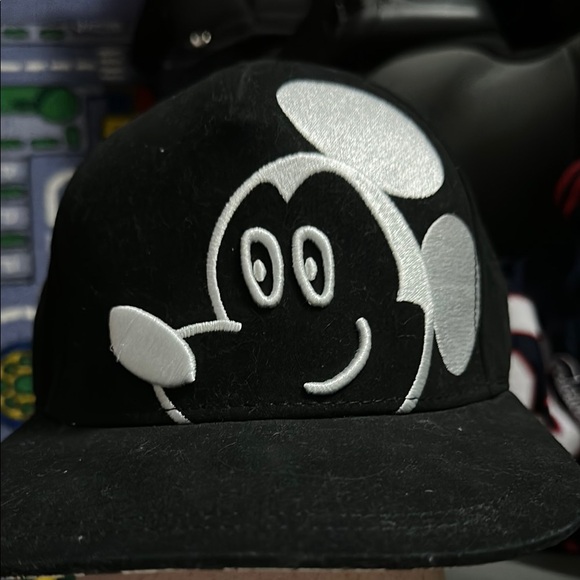 mouse | Other | Black And White Cartoon Character Snapback Hat | Poshmark